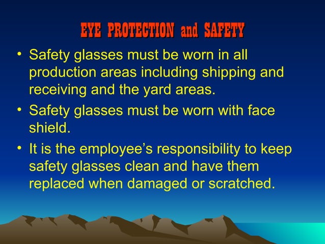 Eye safety presentation | PPT