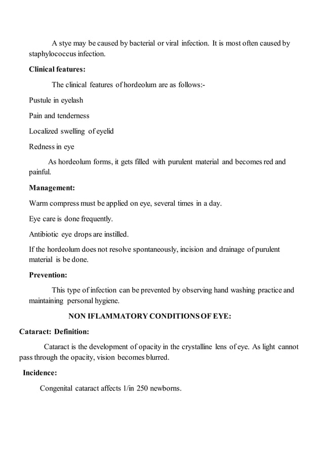 EYE DISORDERS IN PAEDIATRICS | DOCX