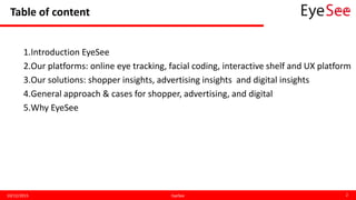 Eye see overview general capabilities | PDF