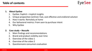 TVC Eye Tracking - Example Report | PPTX | Computer Peripherals | Computing
