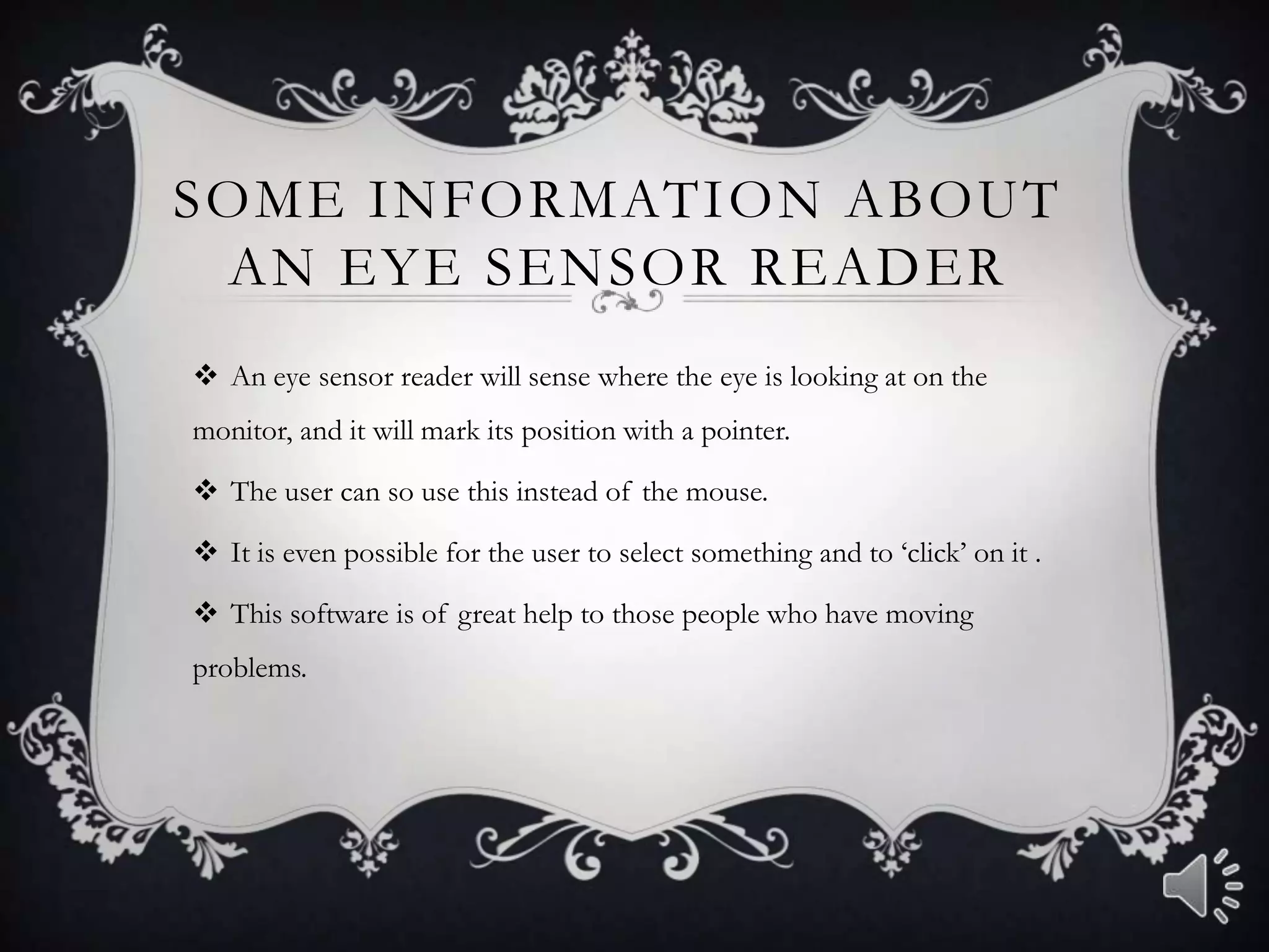 Eye sensor reader | PPTX