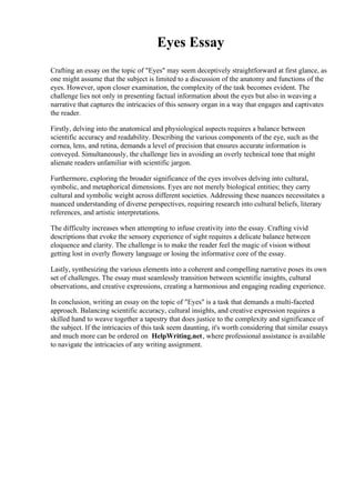 Eyes Essay.pdf