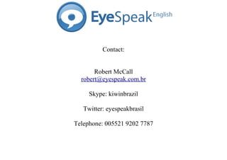 Eyespeak E Learning Plan | PDF | Education