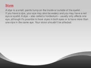 Eyes Health Diseases And Problems- Know The Facts | PPT