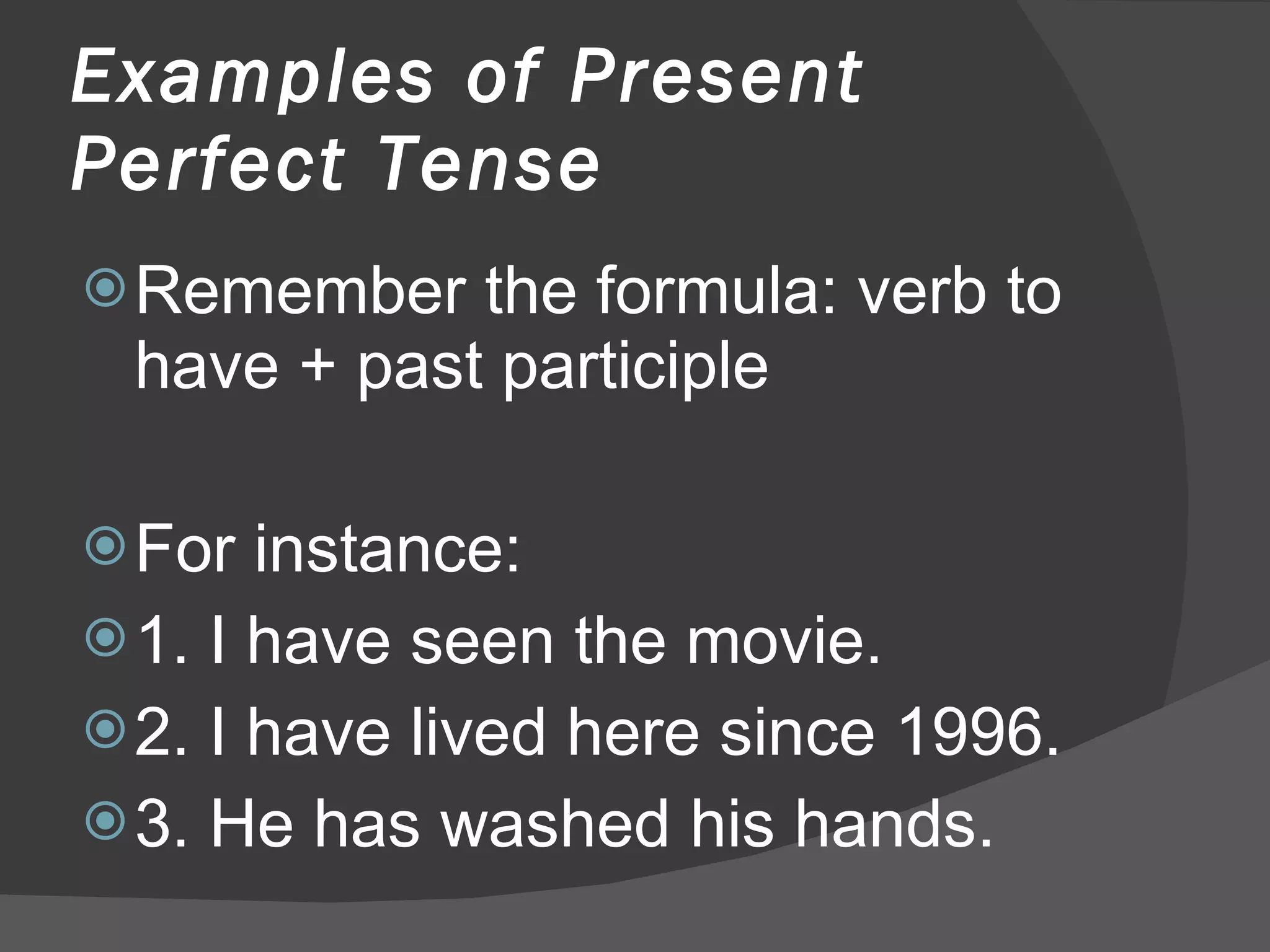 Present Perfect Tense | PPT