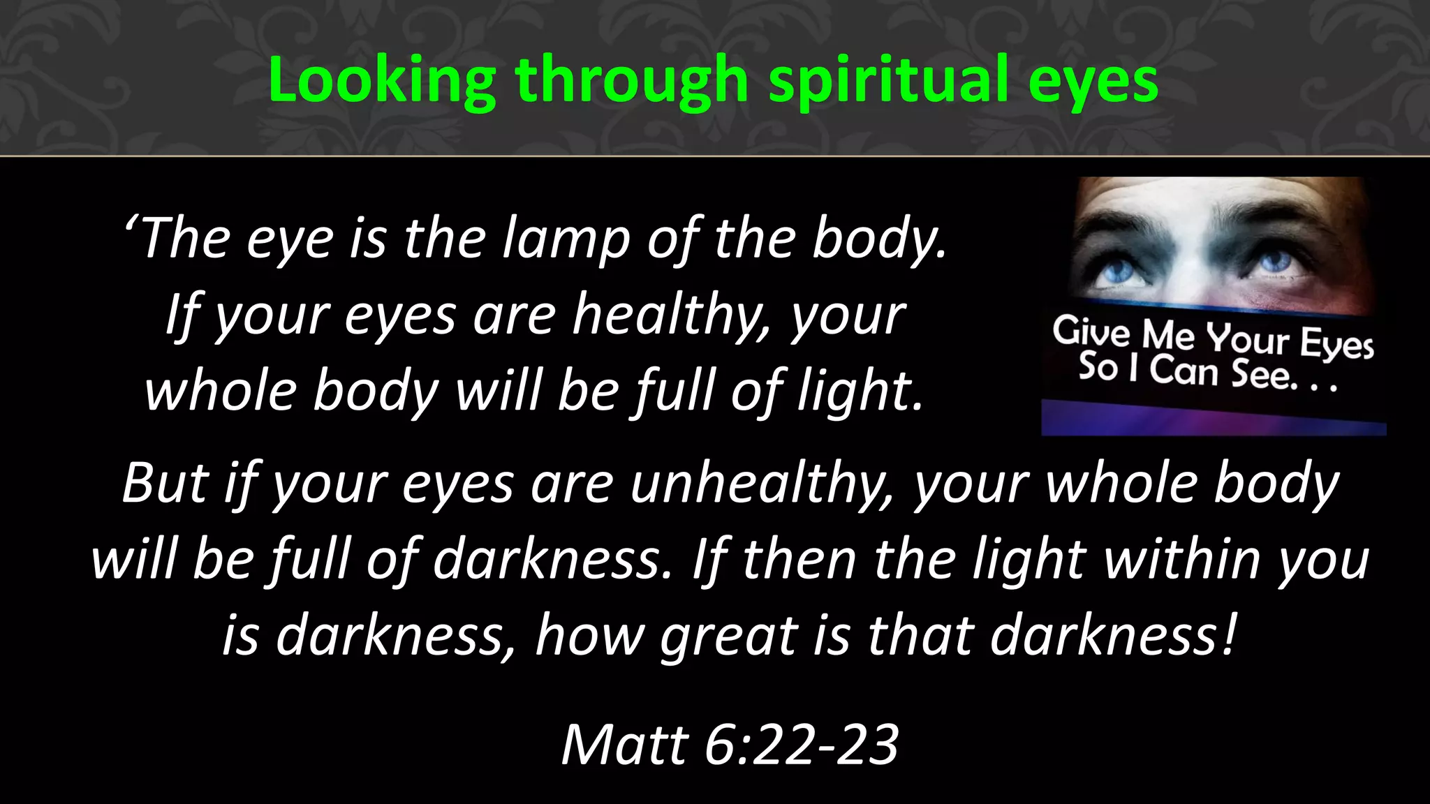 Eyes That See From God's Perspective | PDF