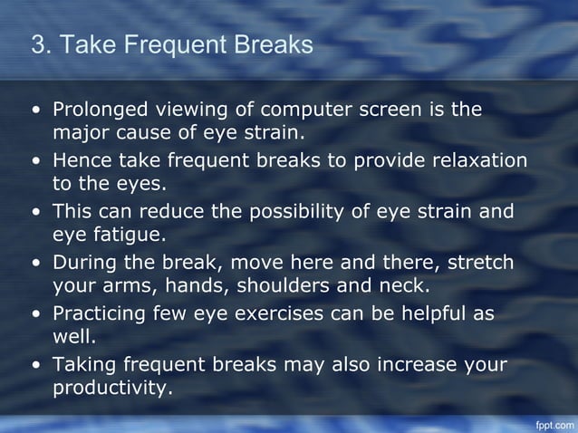 Eye strain.ppt | Eye and Vision Conditions | Diseases and Conditions