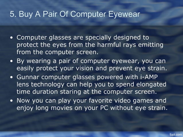 Eye strain.ppt | Eye and Vision Conditions | Diseases and Conditions