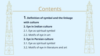 Eye symbols in Indian and Persian culture | PPTX