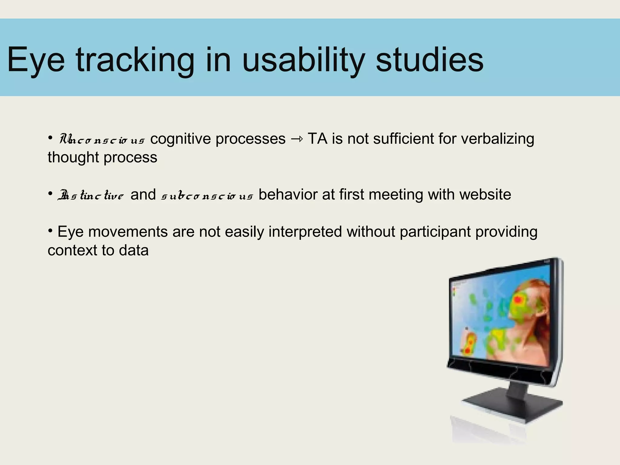 Eye tracking in usability studies | PPT