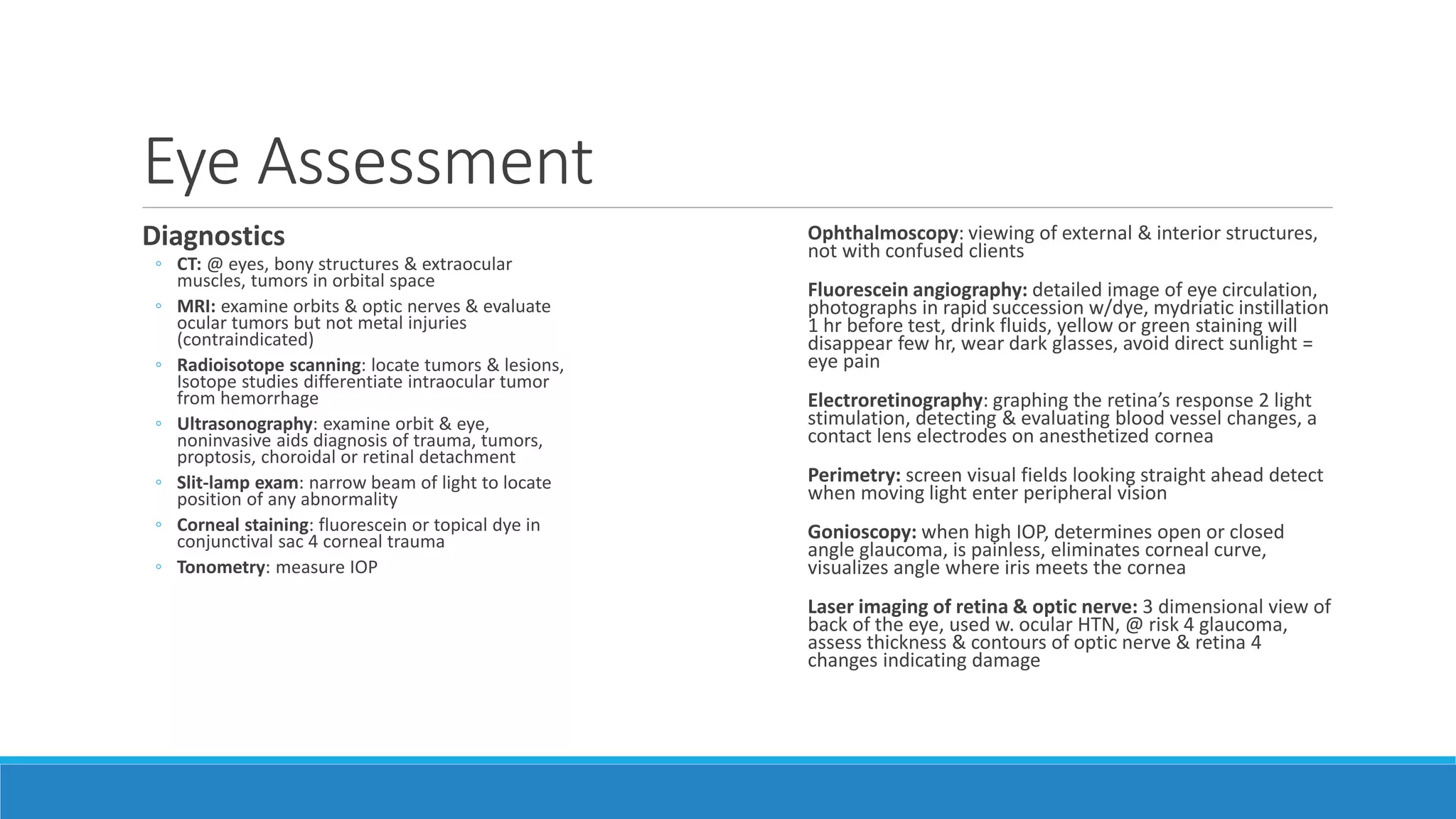 Eye & Vision Assesment | PPTX | Eye and Vision Conditions | Diseases ...