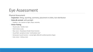 Eye & Vision Assesment | PPTX