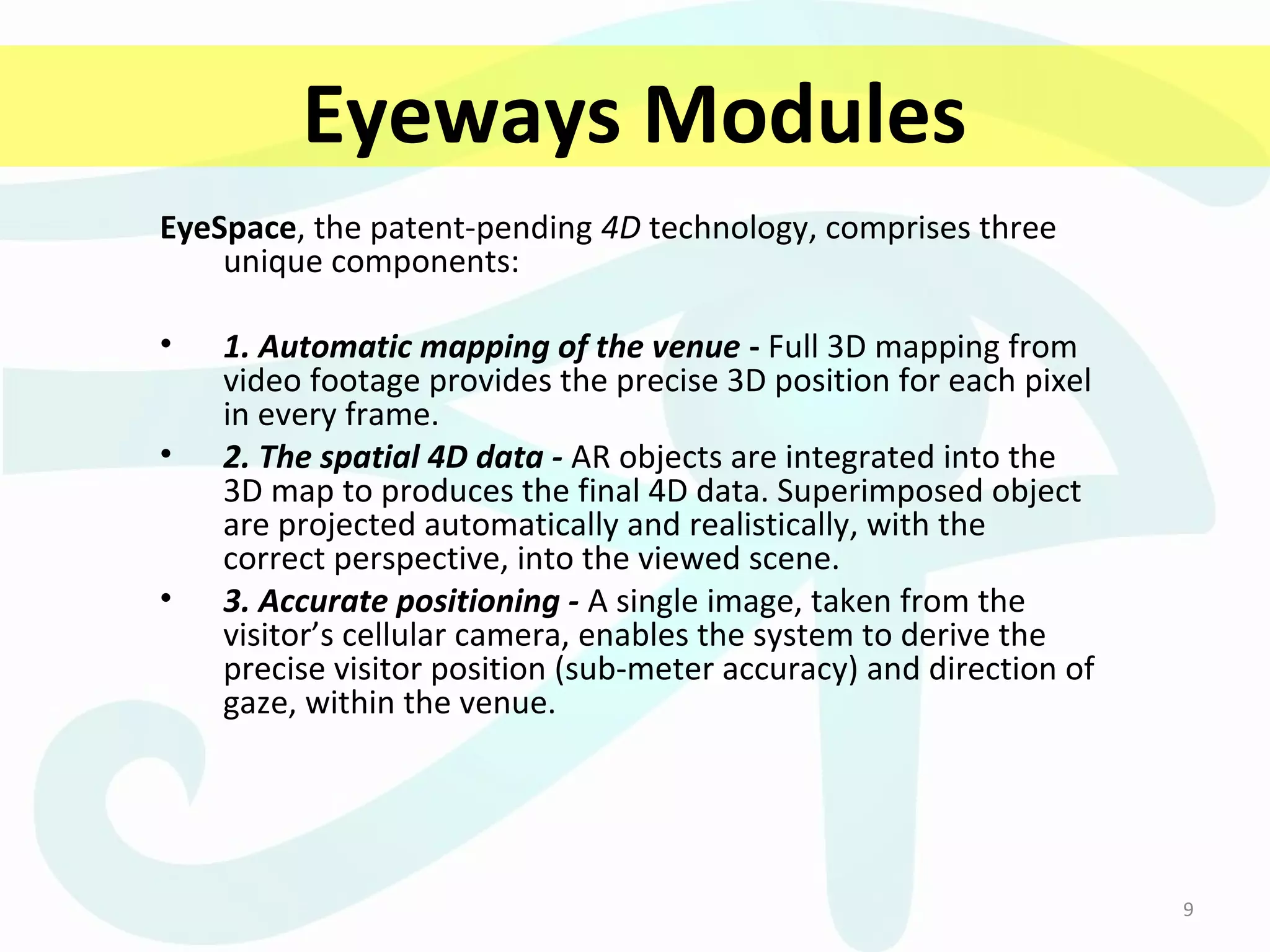 'eyeSpace' platform for Orientation using Augmented Reality experience | PPT