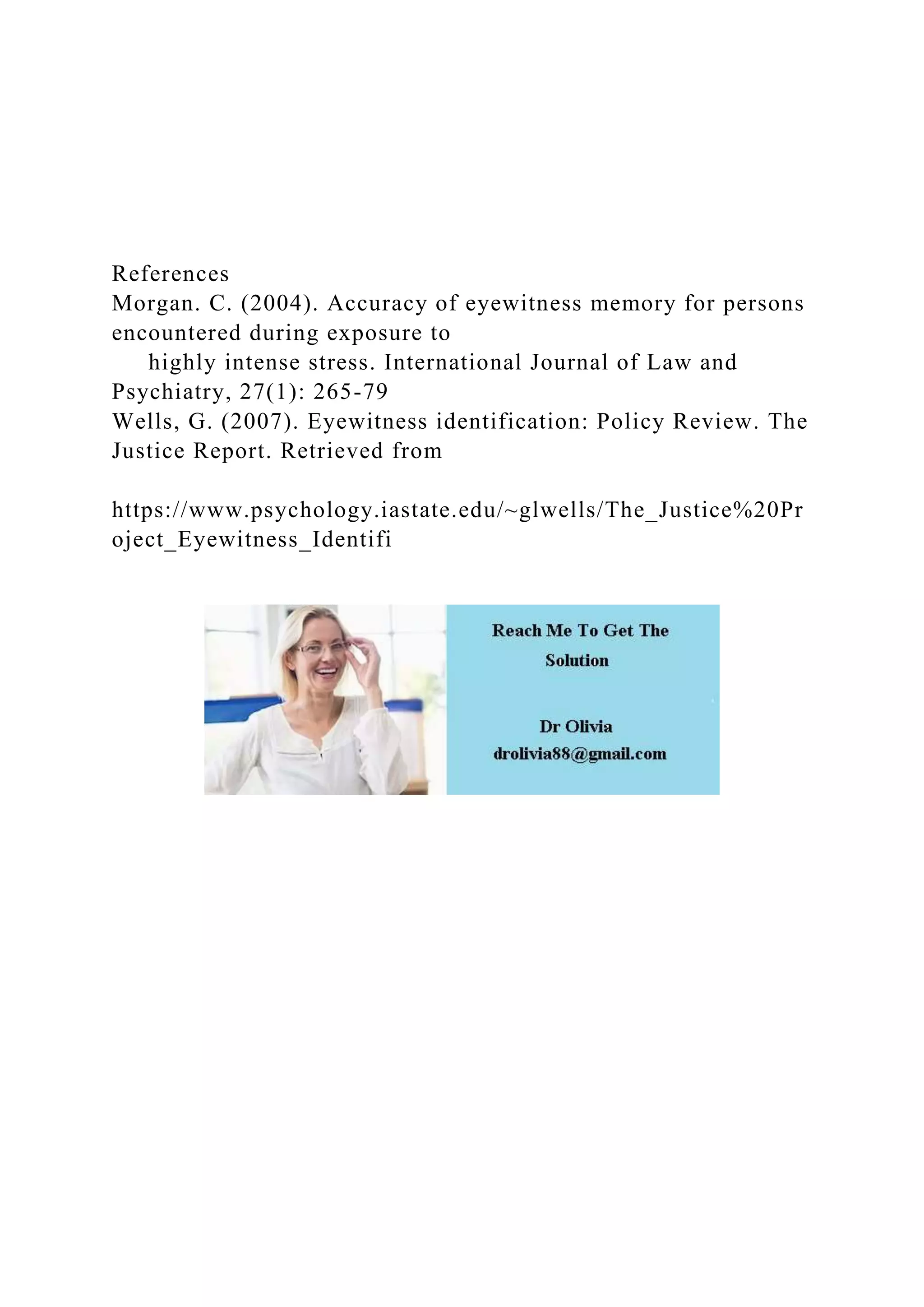 Eye Witness Eyewitness Misidentification.docx