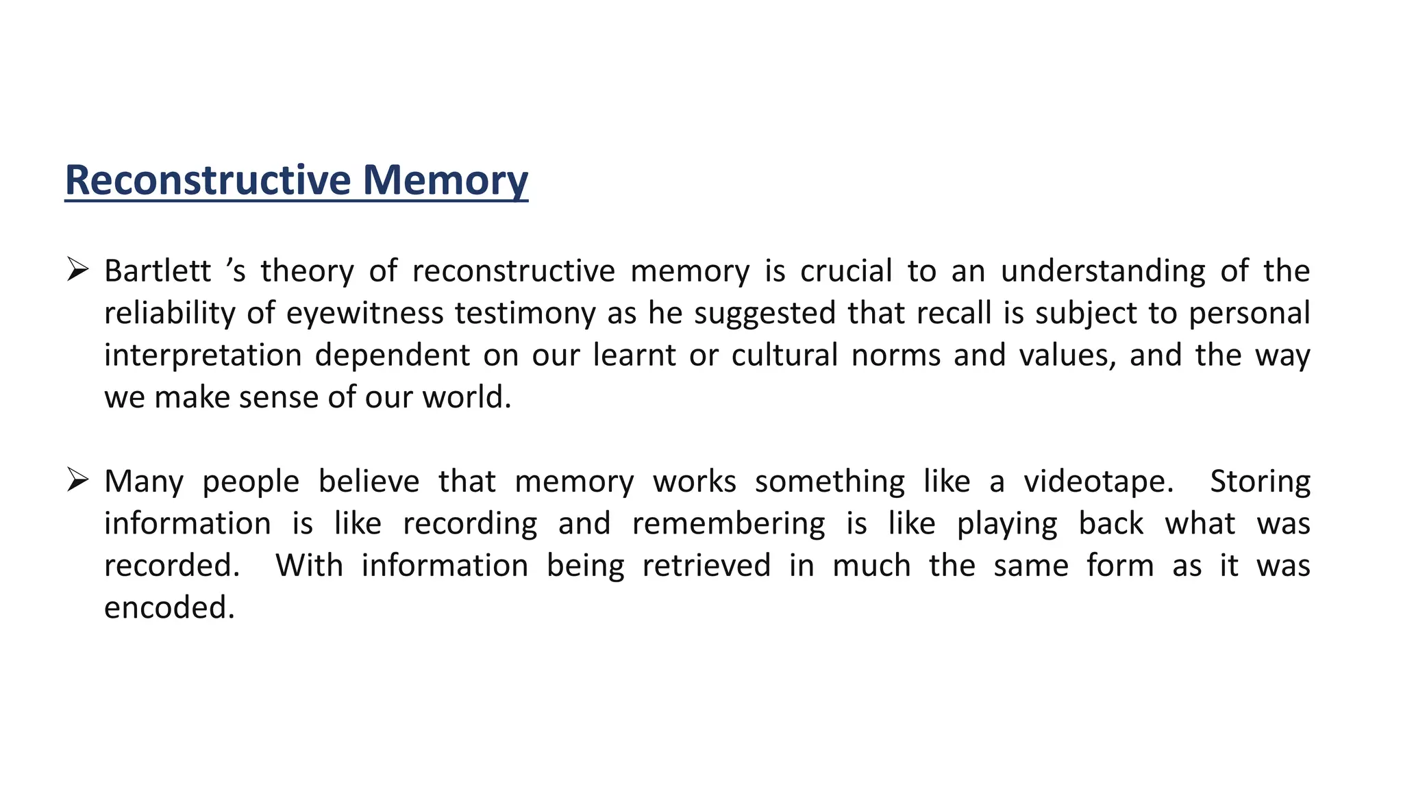 Eye witness testimony (theory)8.1 | PPTX