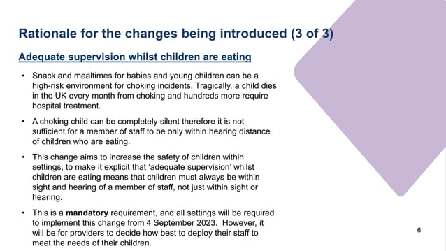 EYFS changes from 4 September 2023 | PPT | Free Download