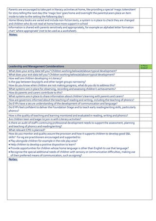 Early Years Literacy Audit Tool Jan 24.docx | Children\'s Music | Music