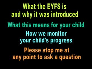Early Year Foundation Stage | PPT
