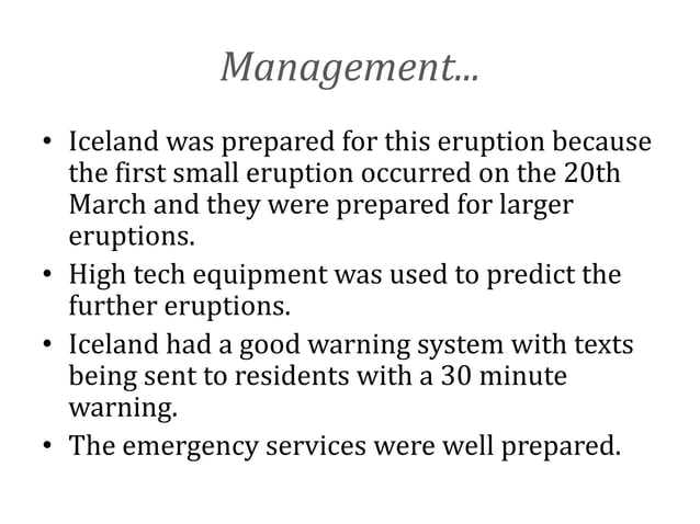 Eyjafjallajökull Icelandic Eruption 2010 | PPTX | Geography | Science