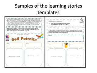 Eylf learning stories template 5 | PPT