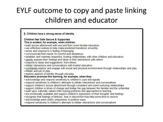 Eylf learning stories template 5 | PPT
