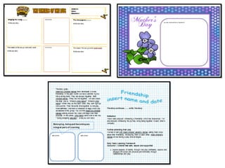 Eylf word learning stories templates 1