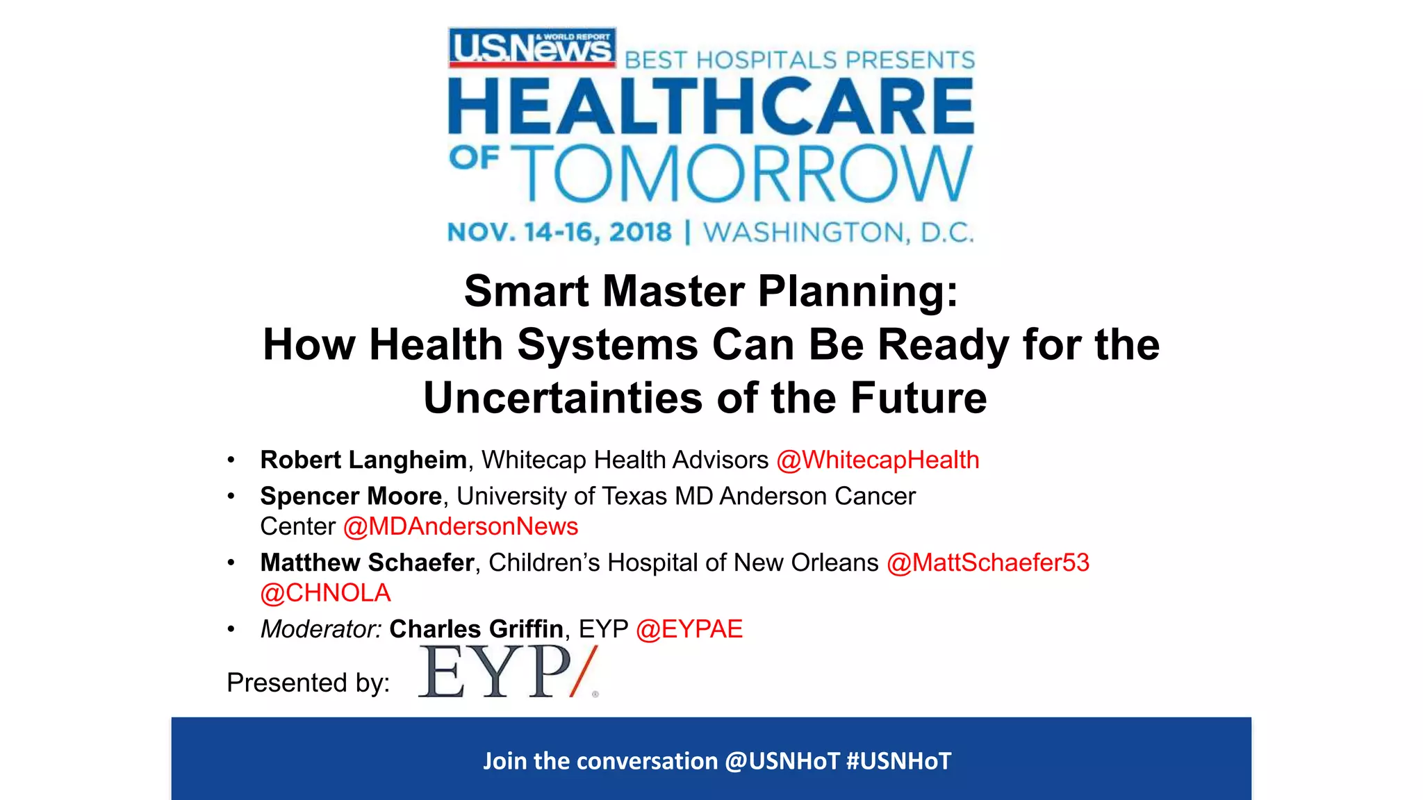 Smart Master Planning: How Health Systems Can Be Ready for the ...