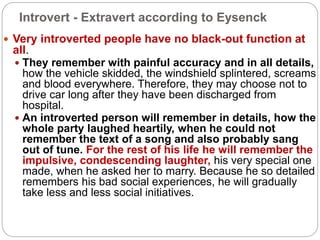 Eysenck type personality test | PPTX