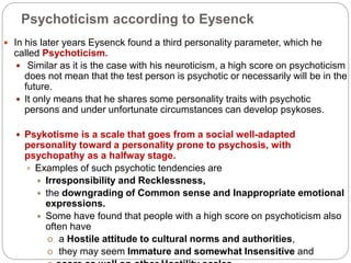 Eysenck type personality test | PPTX