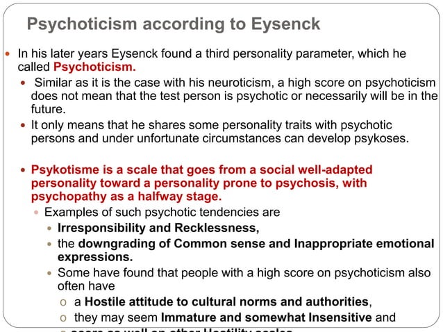 Eysenck type personality test | PPTX