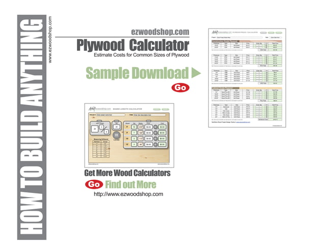 Plywood Calculator - Woodworking Guide | PDF