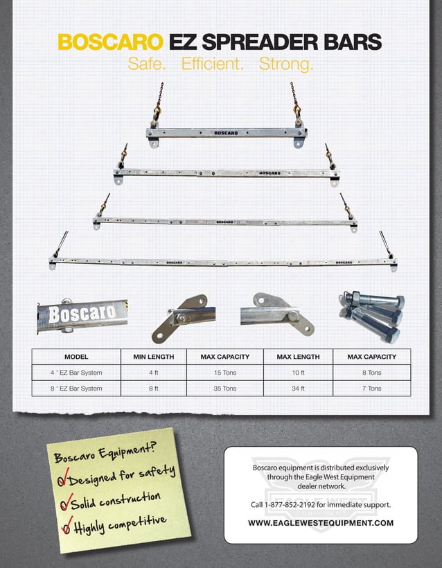 EZ Spreader Bars Brochure - Eagle West Equipment | PDF