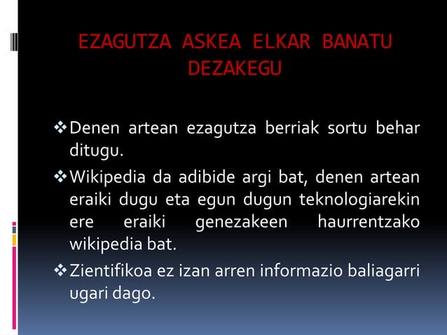 Ezagutza Askea | PPTX