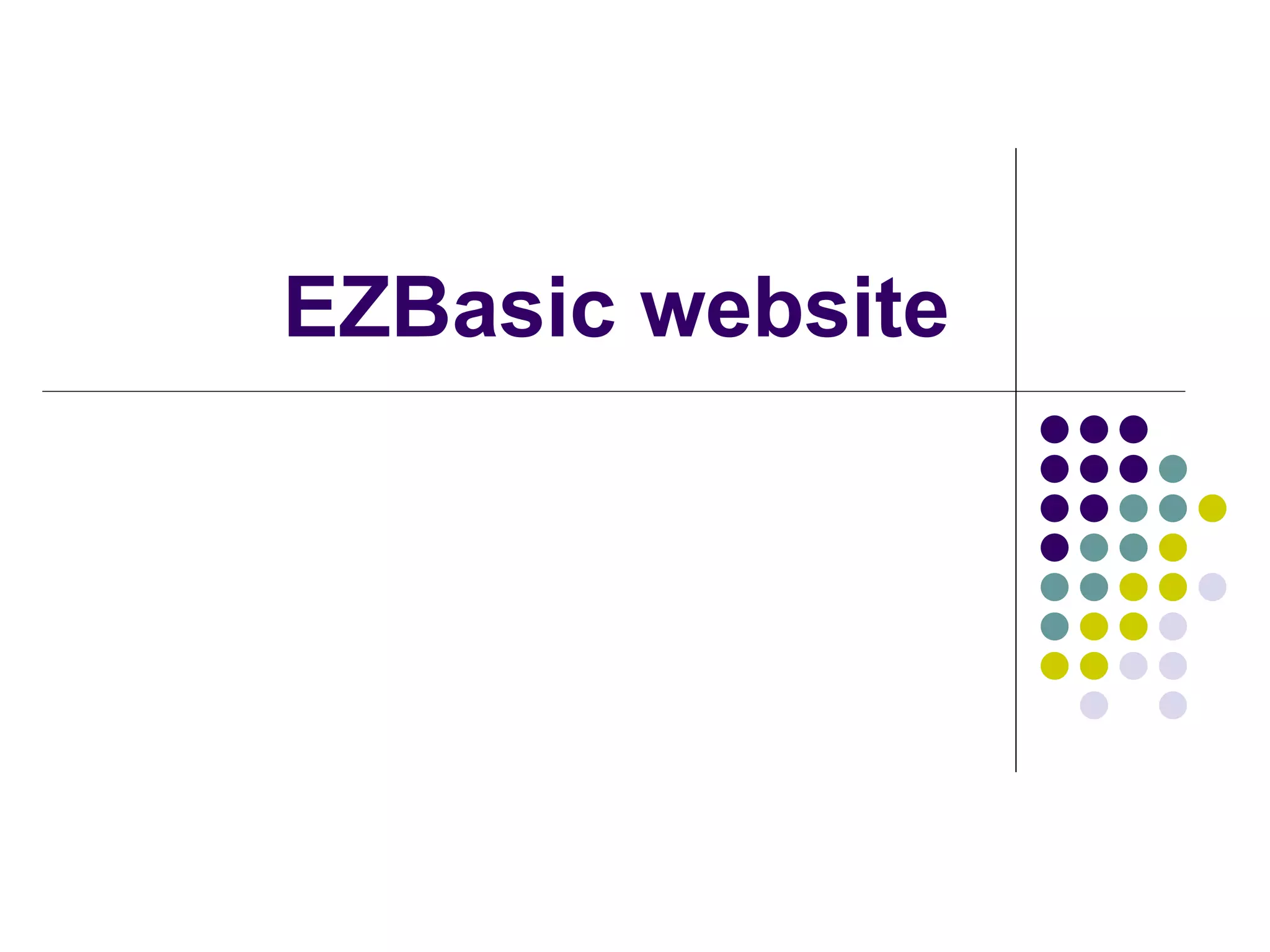 Ez basic website | PPT