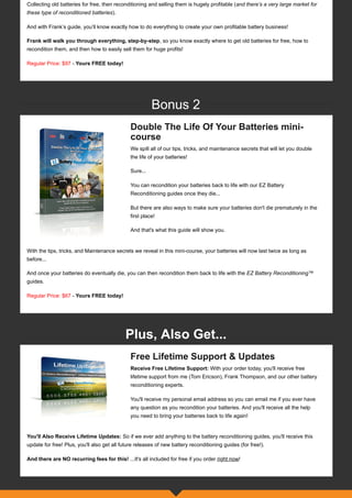Ez battery reconditioning | PDF