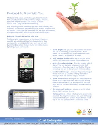 E zcall web access client sales doc | PDF | Browsers | Computer Software and Applications