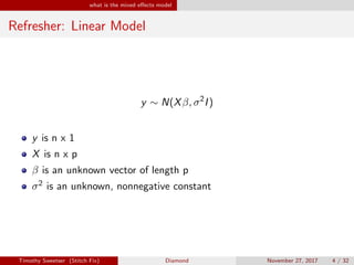 Diamond mixed effects models in Python | PPT