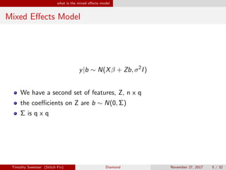 Diamond mixed effects models in Python | PPT
