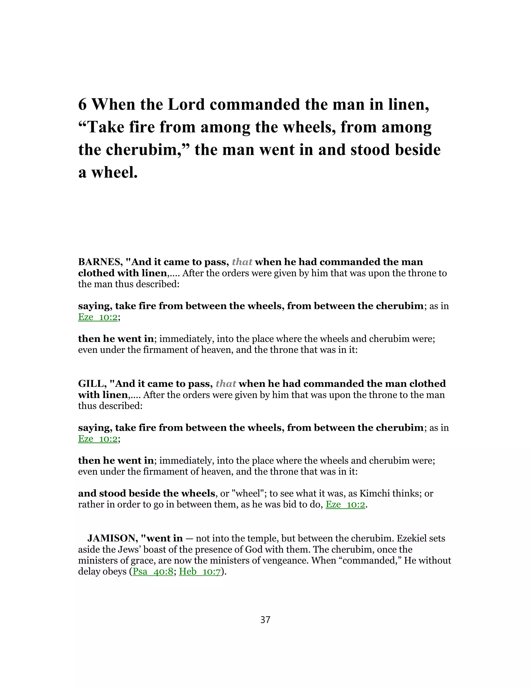 Ezekiel 10 commentary | PDF | Judaism | Religion & Spirituality