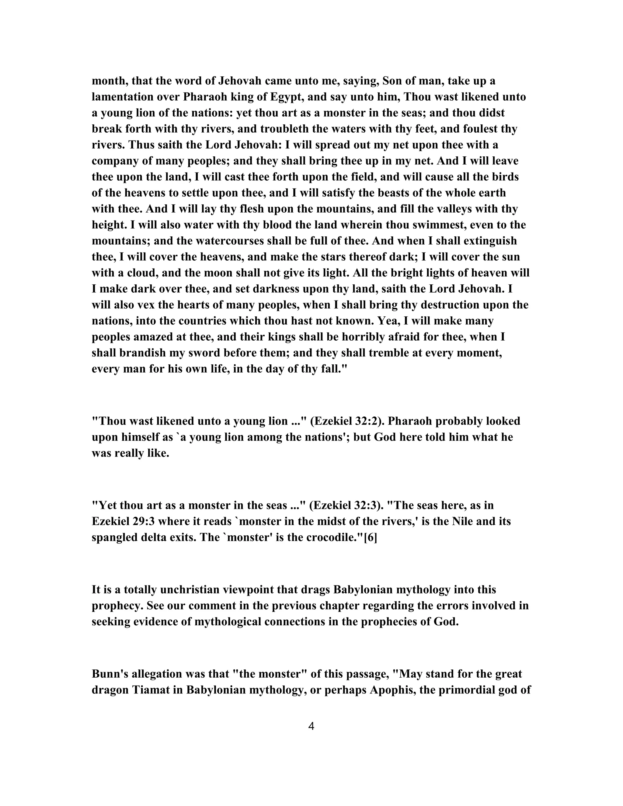 Ezekiel 32 commentary | PDF | Christianity | Religion & Spirituality