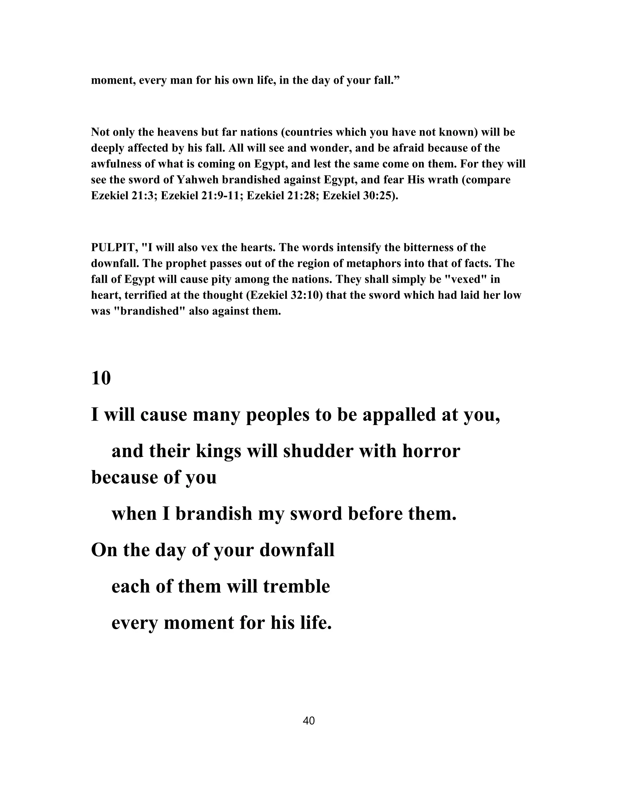 Ezekiel 32 commentary | PDF | Christianity | Religion & Spirituality