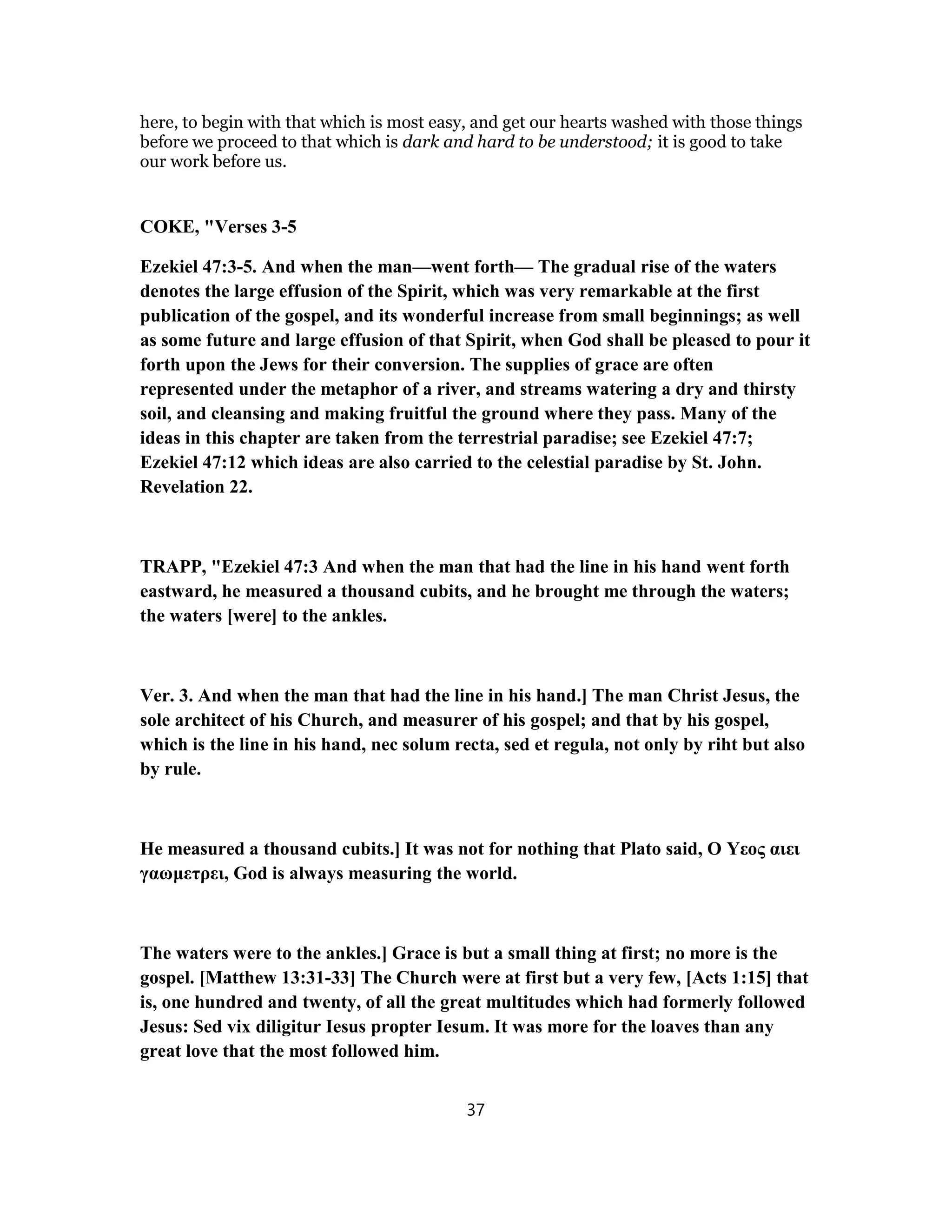 Ezekiel 47 commentary | PDF