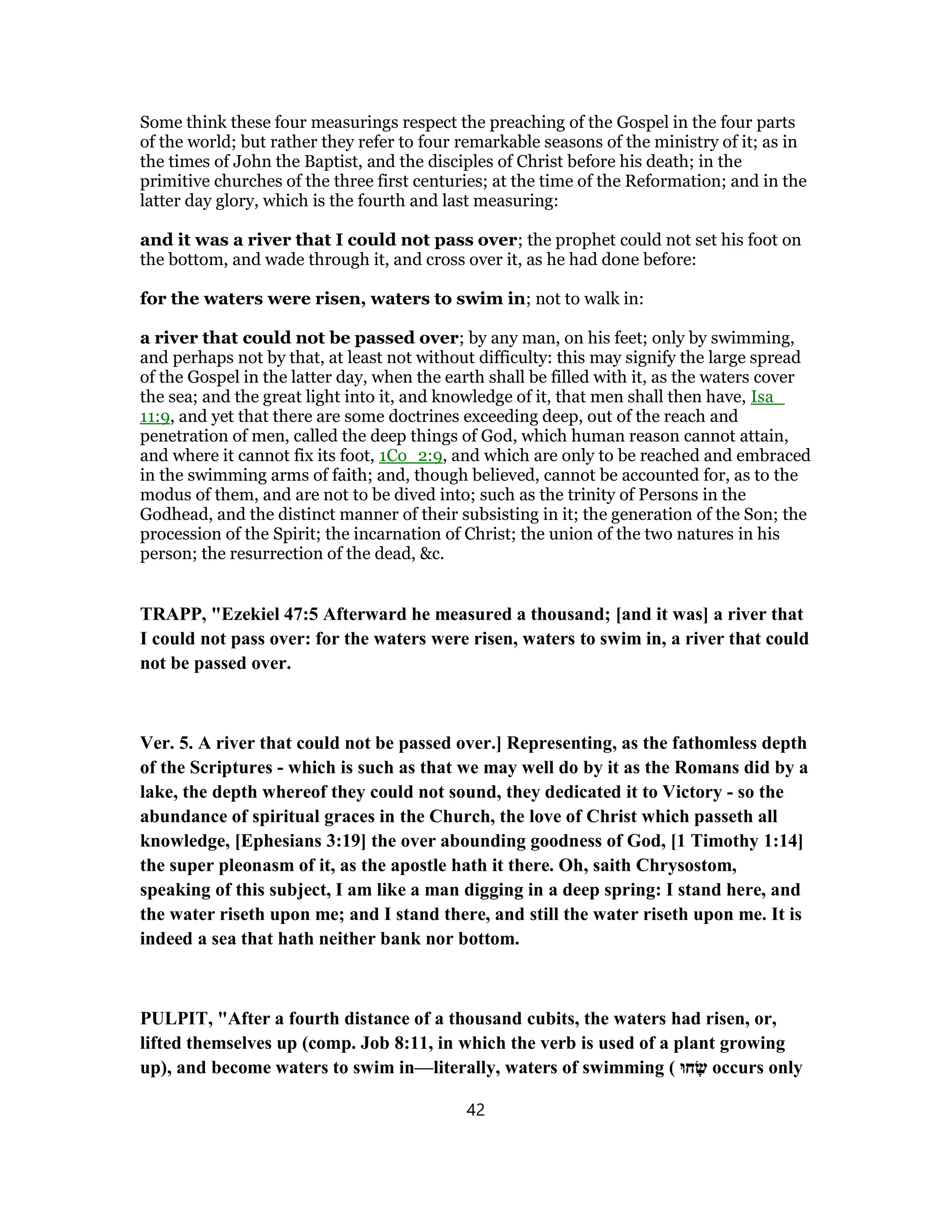 Ezekiel 47 commentary | PDF