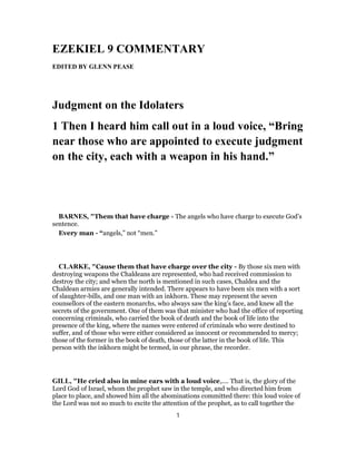 Ezekiel 9 commentary | PDF