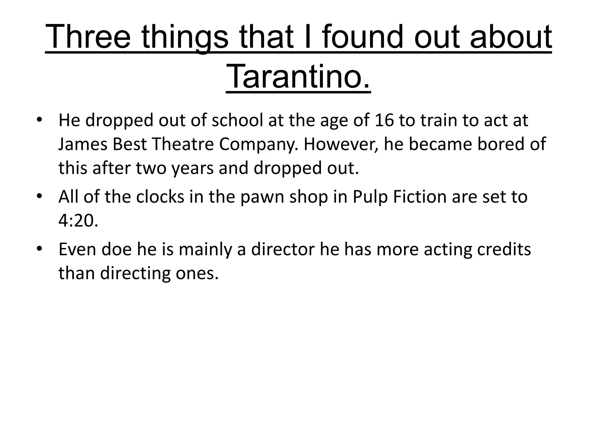 Quentin Tarantino | PPTX