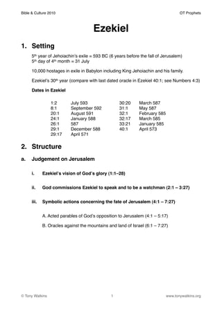 Outline of Ezekiel | PDF