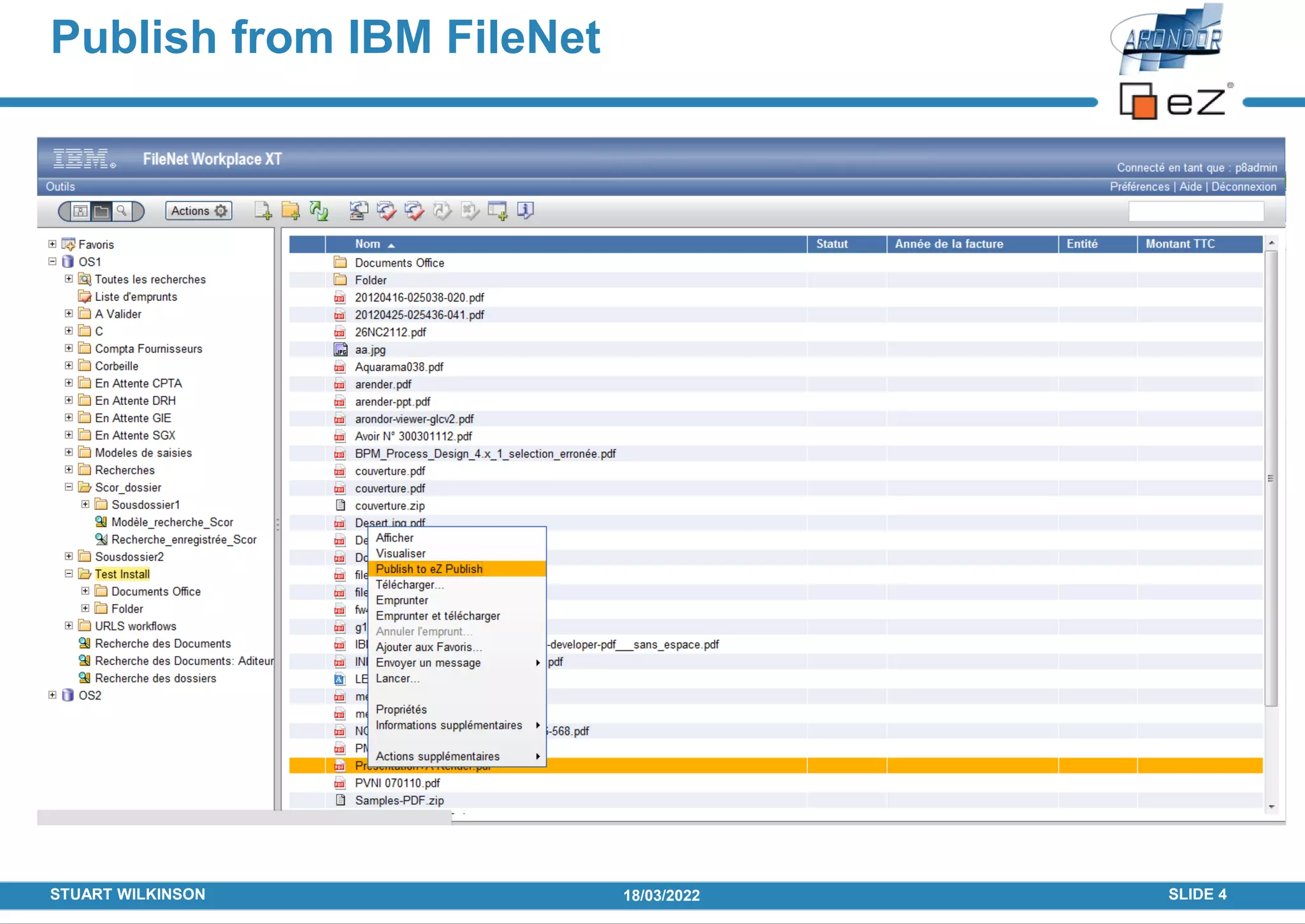 eZ Connector for IBM FileNet presentation | PPT