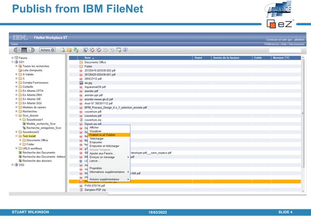 eZ Connector for IBM FileNet presentation | PPT