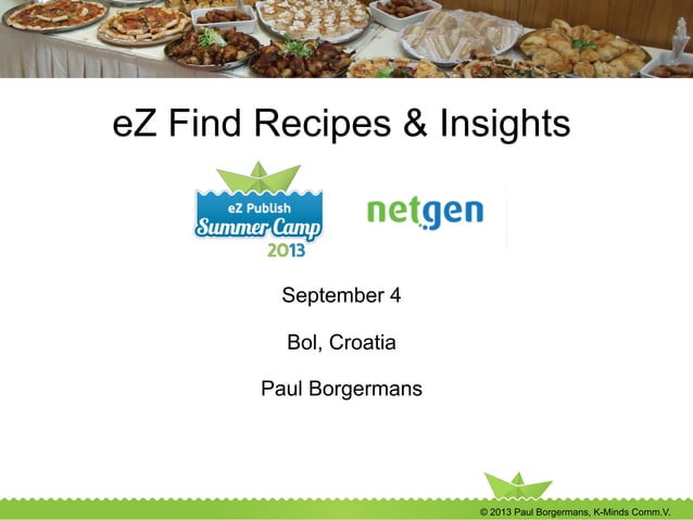 eZ Find workshop: advanced insights & recipes | PPT
