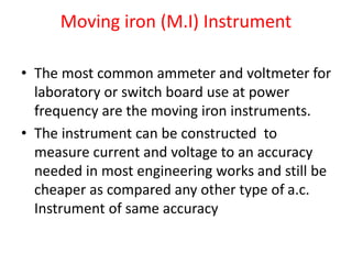 moving iron instrument | PPTX